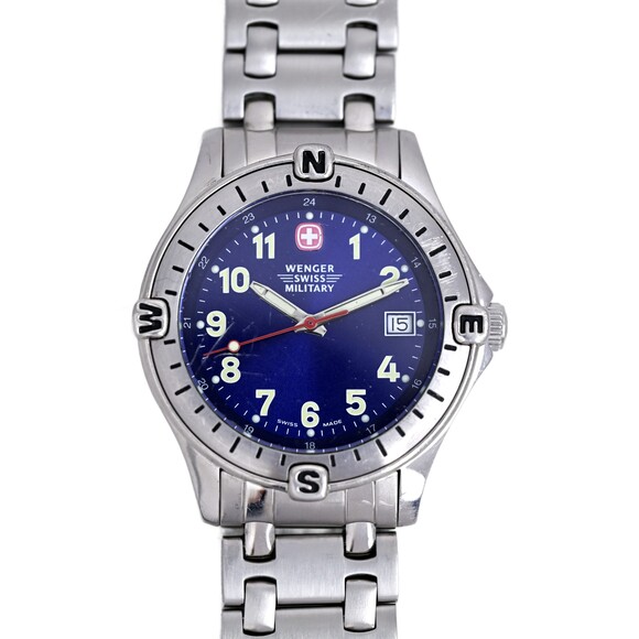 Swiss Army | Accessories | Swiss Army Wenger Mens Blue Dial Compass ...